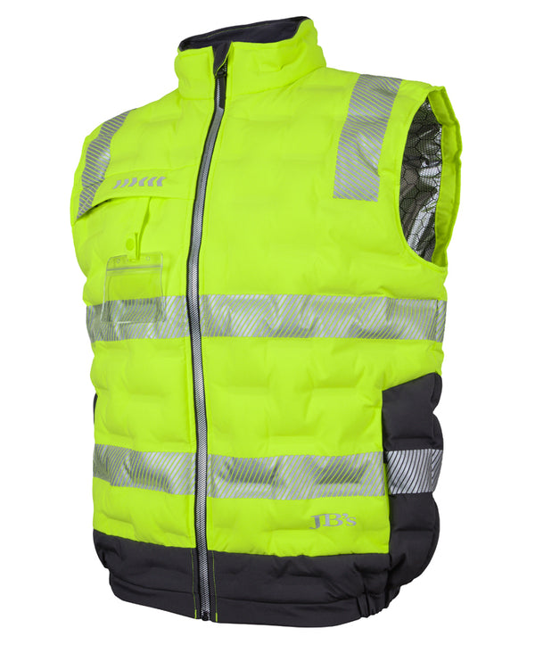 Hi Vis Graphene Puffer Vest | Custom Branded Workwear - Safe-T-Rex ...