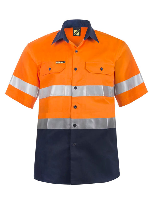 WS4001 Hi Vis Cotton Drill | Tradie Work Shirts 🔥 Safe-T-Rex - Safe-T ...
