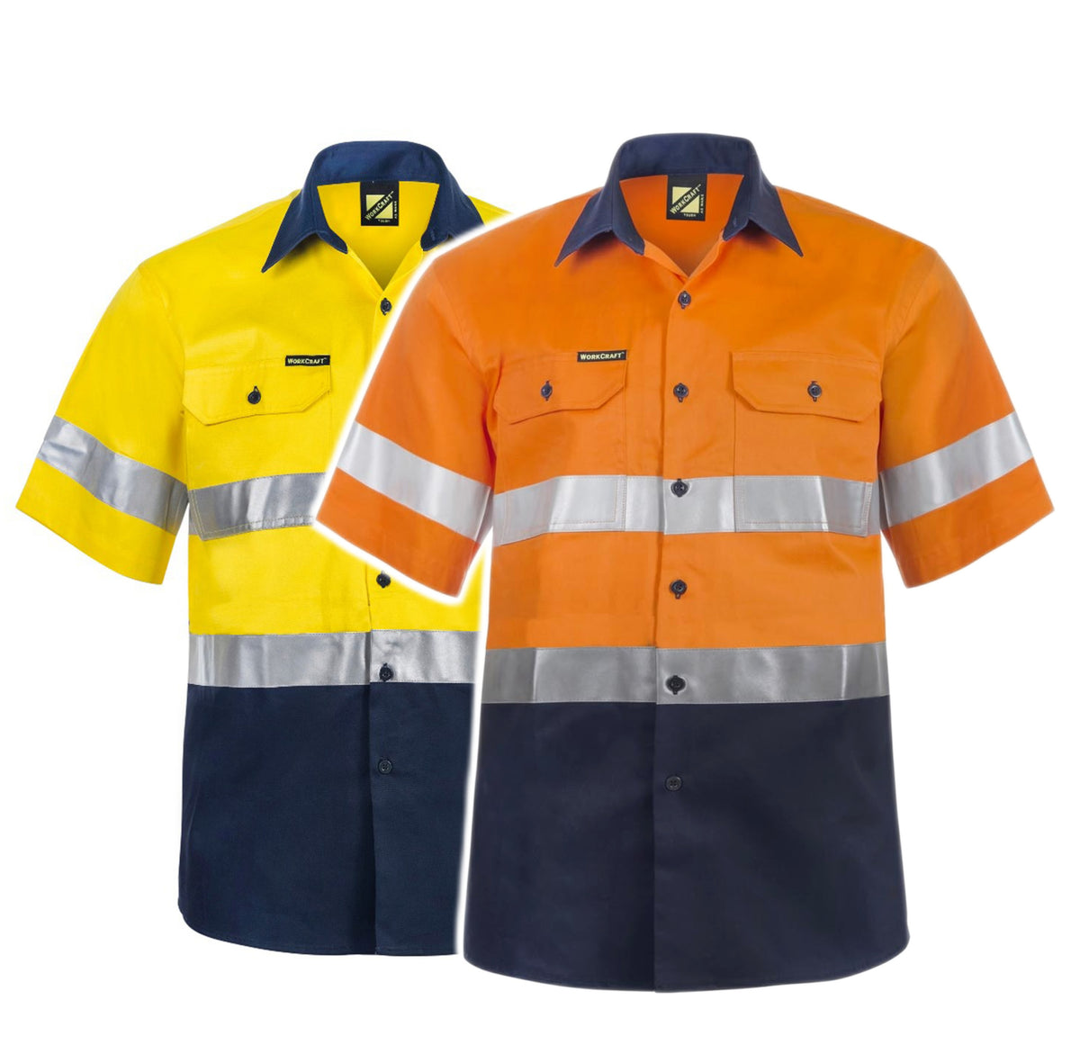 Hi Vis Cotton Drill Shirts In Australia - Safe-T-Rex Workwear Pty Ltd