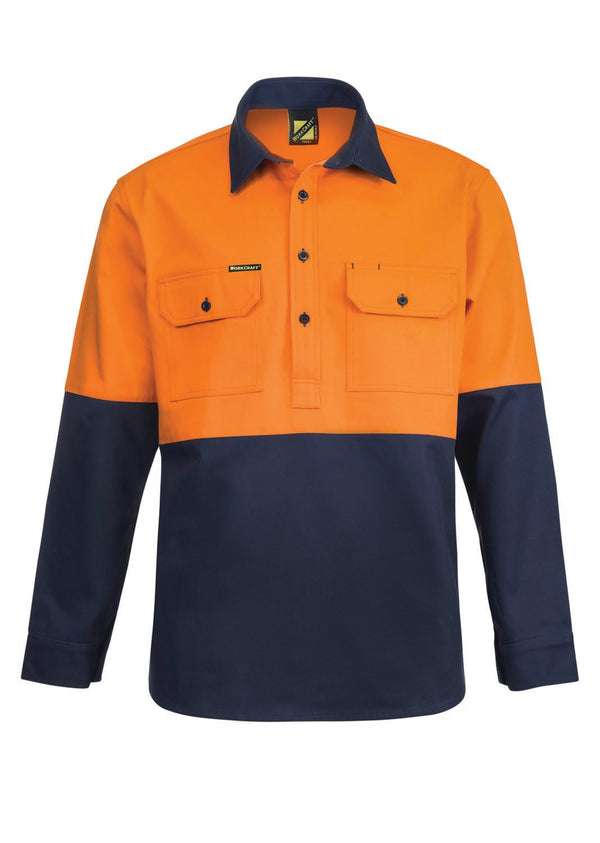 Long Sleeve Cotton Drill | Custom Tradie Shirts 🔥 Safe-T-Rex - Safe-T ...