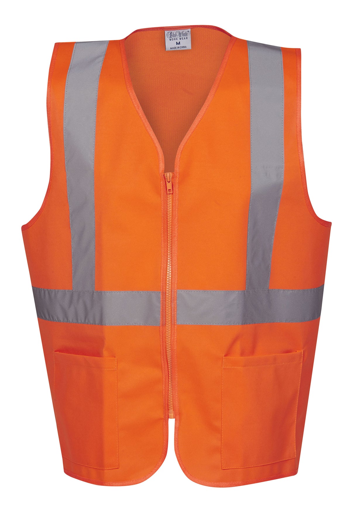Safe-T-Rex Workwear: Hi Vis Vest with Zip & Pockets - Safe-T-Rex ...